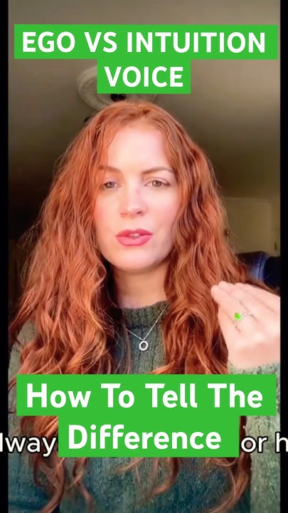 Ego VS. Intuition Voice: How to Tell the Difference #intuition #ego #higherself #higherpower ...