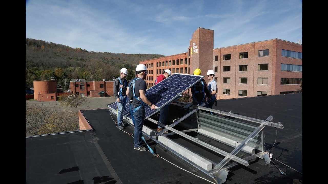 Installing a Solar Array in 62 Seconds - YouTube