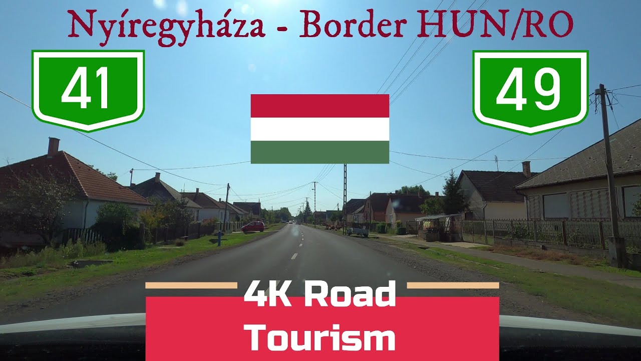 Driving Hungary: 41 & 49 - Nyíregyháza - Csengersima - 4k drive through ...