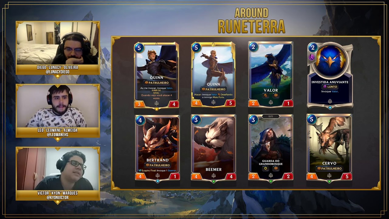 Around Runeterra #12 - Quinn/Patrulheiros, Deck Tech/Gameplay Corina ...