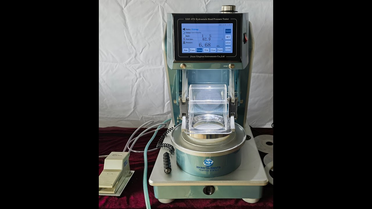 Hydrostatic Head Pressure Tester ISO 811 - YouTube