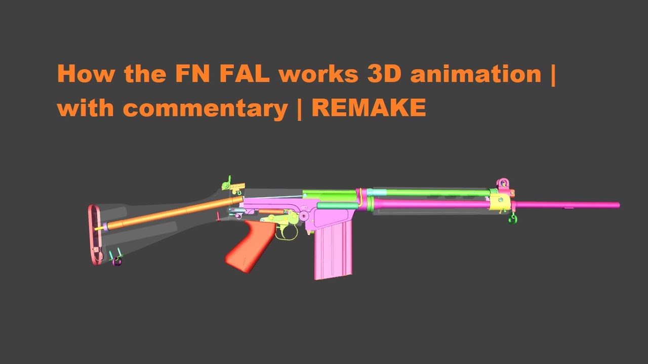 How the FN FAL works 3D animation | with commentary | REMAKE - YouTube