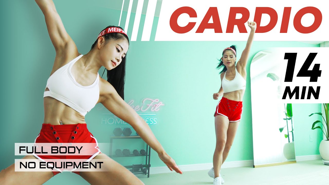 14 Min Exciting Cardio Workout. Full Body, No Equipment | MYLEE Home Fitness - YouTube