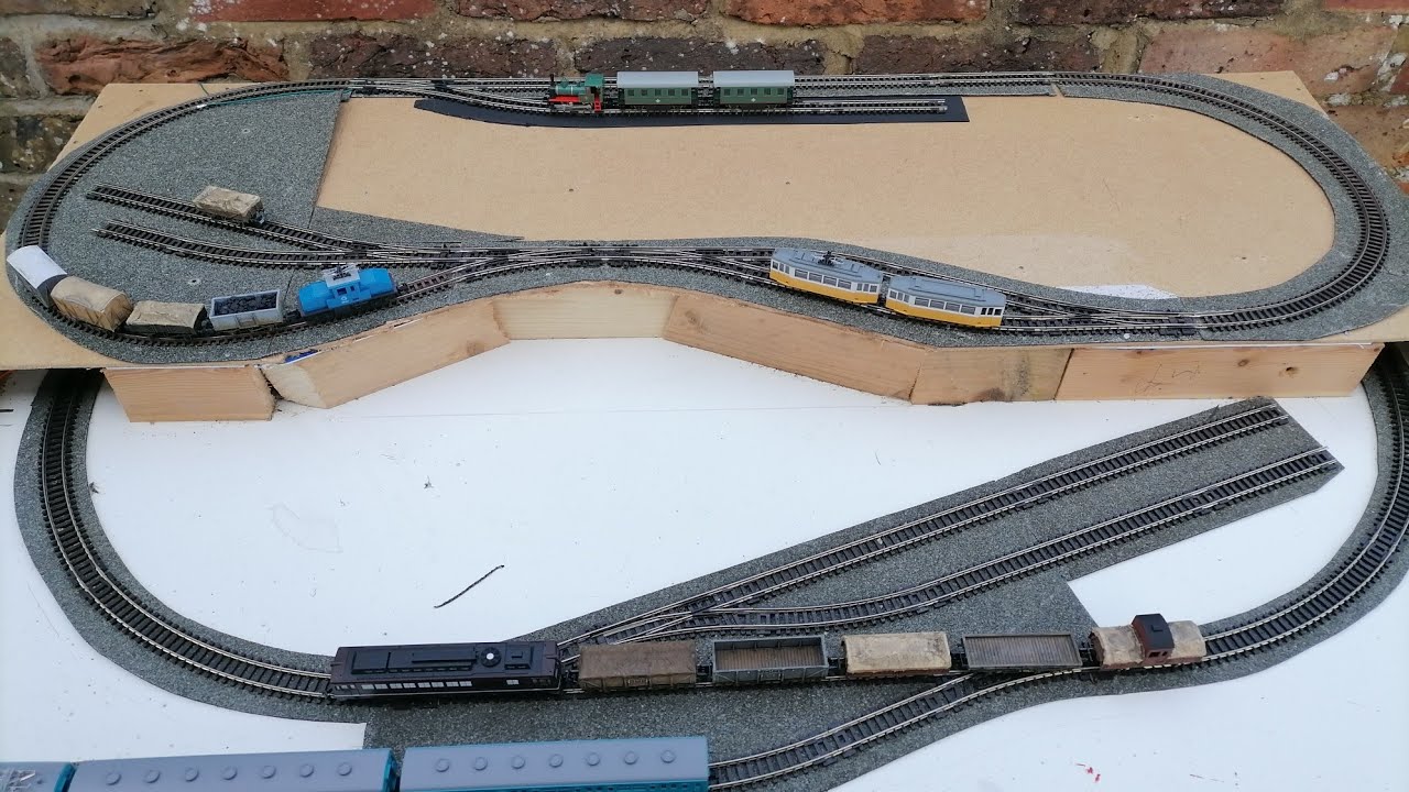 Two Level N Gauge Model Railway Railroad Layout Only 3ft By 2ft