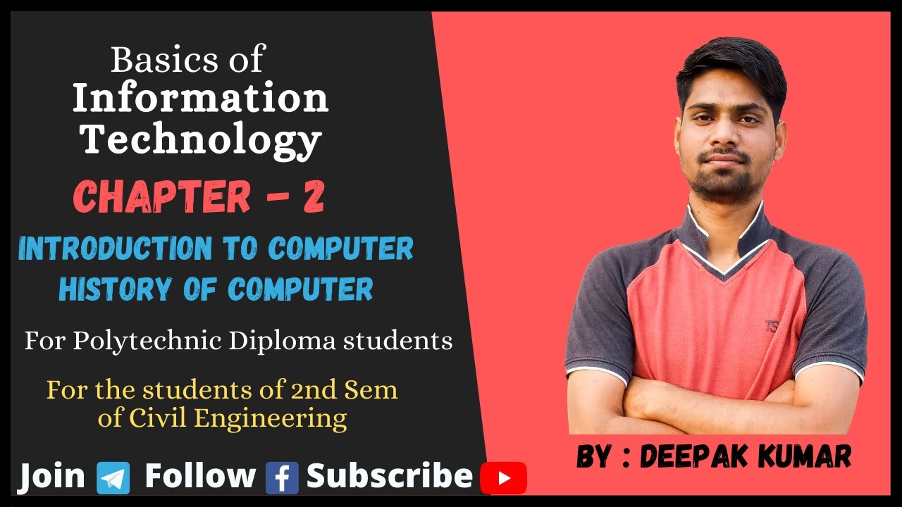 Basics of Information Technology(BIT) |Chapter-2 Introduction to ...