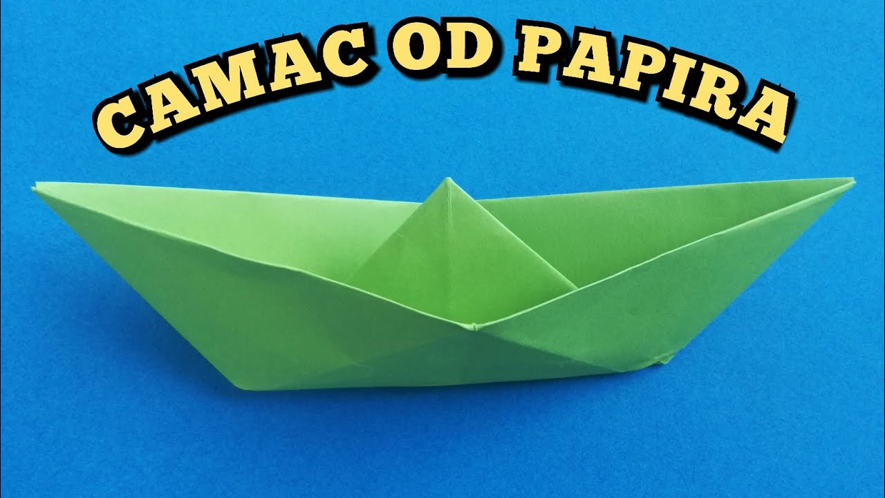 KAKO NAPRAVITI BROD OD PAPIRA (KORAK PO KORAK) - ORIGAMI BROD OD PAPIRA ...