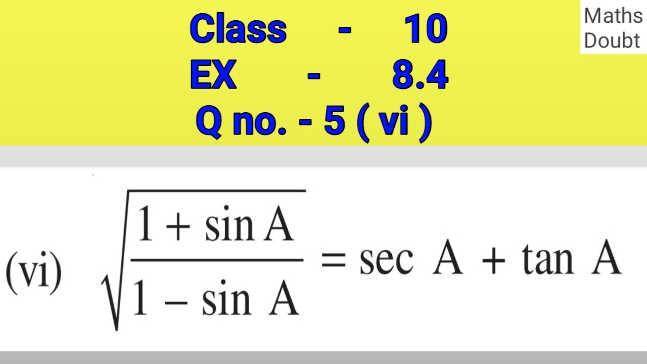Ncert Class 10 Exercise 8 4 Question Number 5 Vi Maths Cbse YouTube Ncert Class 10 Exercise 8 4 Question Number 5 Vi Maths Cbse YouTube