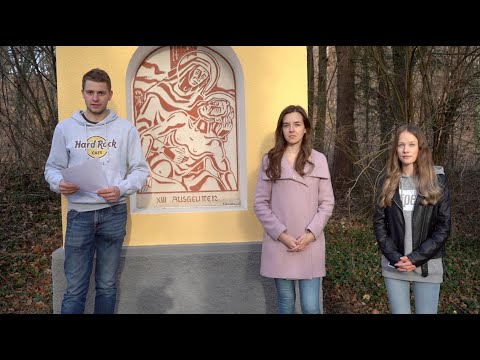 13. Station Jugendkreuzweg | Kath. Jugend Gnas | Jesus wird vom Kreuz herabgenommen