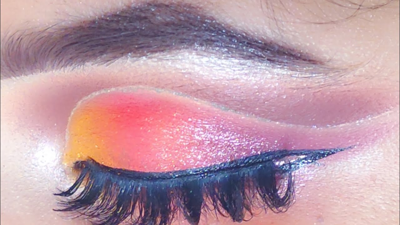 beautiful funky eyes makeup - YouTube