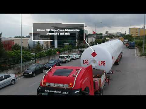 Kartal Bombe ve Basınçlı Kaplar A.Ş 250m3 LPG Tankların Sevkiyatı / Shipment of 250m3 LPG Tanks