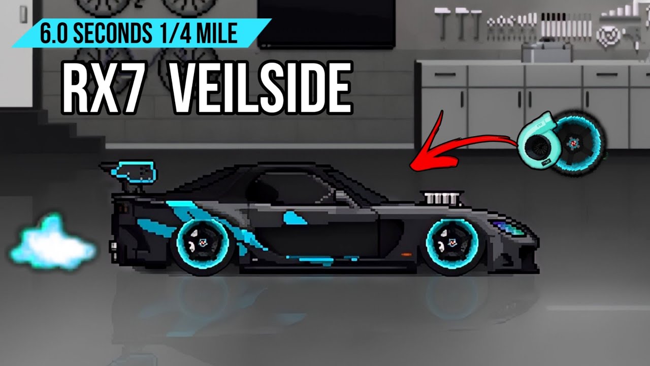 Mazda RX-7 Veilside LT-5 | Pixel Car Racer | 6.0 Seconds - YouTube