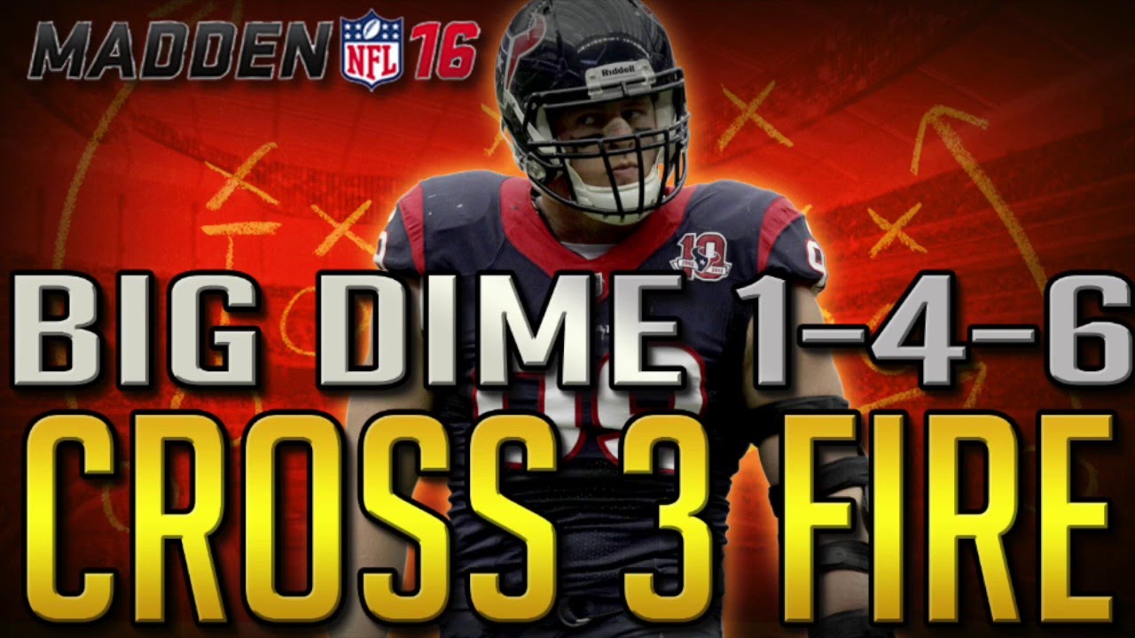 Madden 16 - BEST BLITZ BIG DIME 1-4-6 CROSS FIRE 3 POST 2/23 PATCH A ...