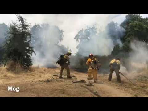 **VEGETATION FIRE** Pre arrival and new brush rig - YouTube