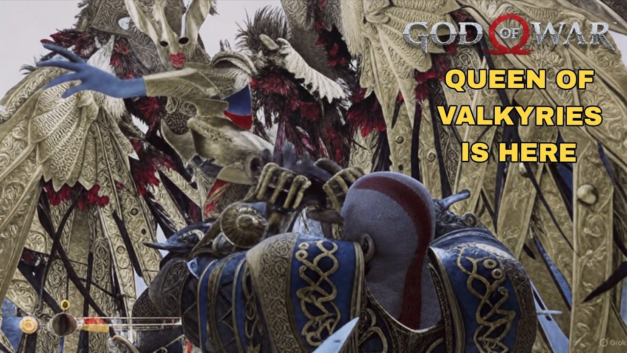 Finally meet | QUEEN OF VALKYRIES SIGRUN| GOD OF WAR 100% COMPLETE ...