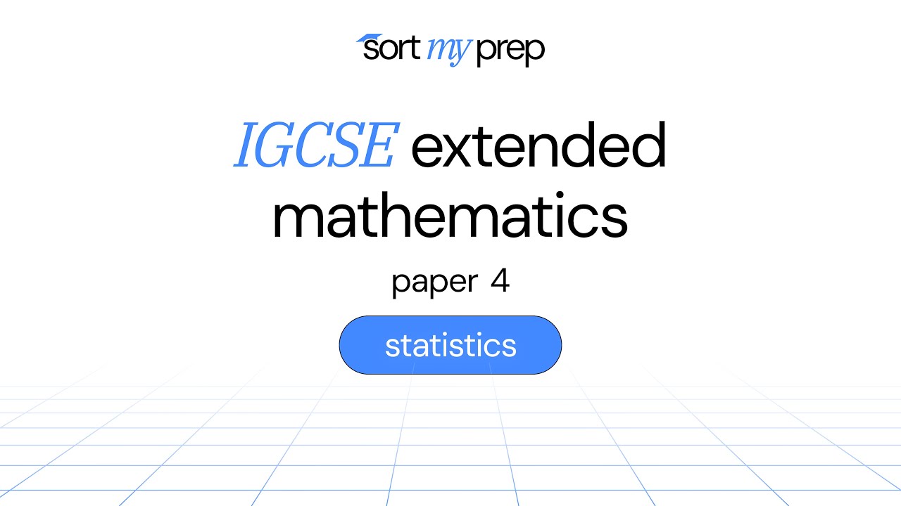 igcse extended mathematics | paper 4 | statistics - YouTube