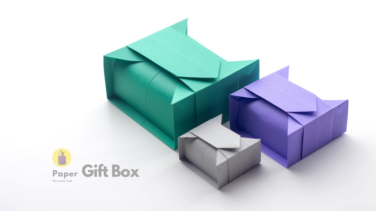 Origami T Box Easy Origami T Box Paper Craft Diy Youtube