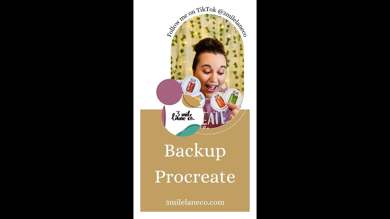 How To Backup Procreate Files With 3MileLaneCo YouTube How To Backup Procreate Files With 3MileLaneCo YouTube