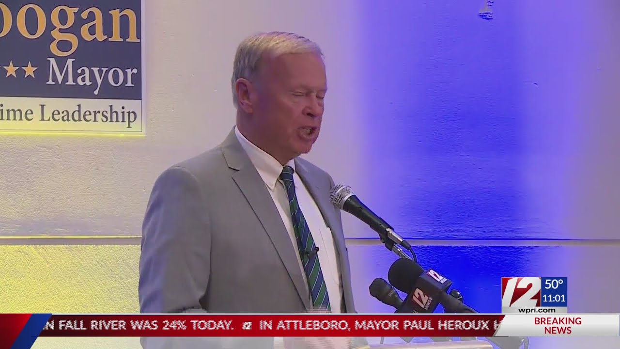 Paul Coogan wins re-election as Fall River mayor - YouTube