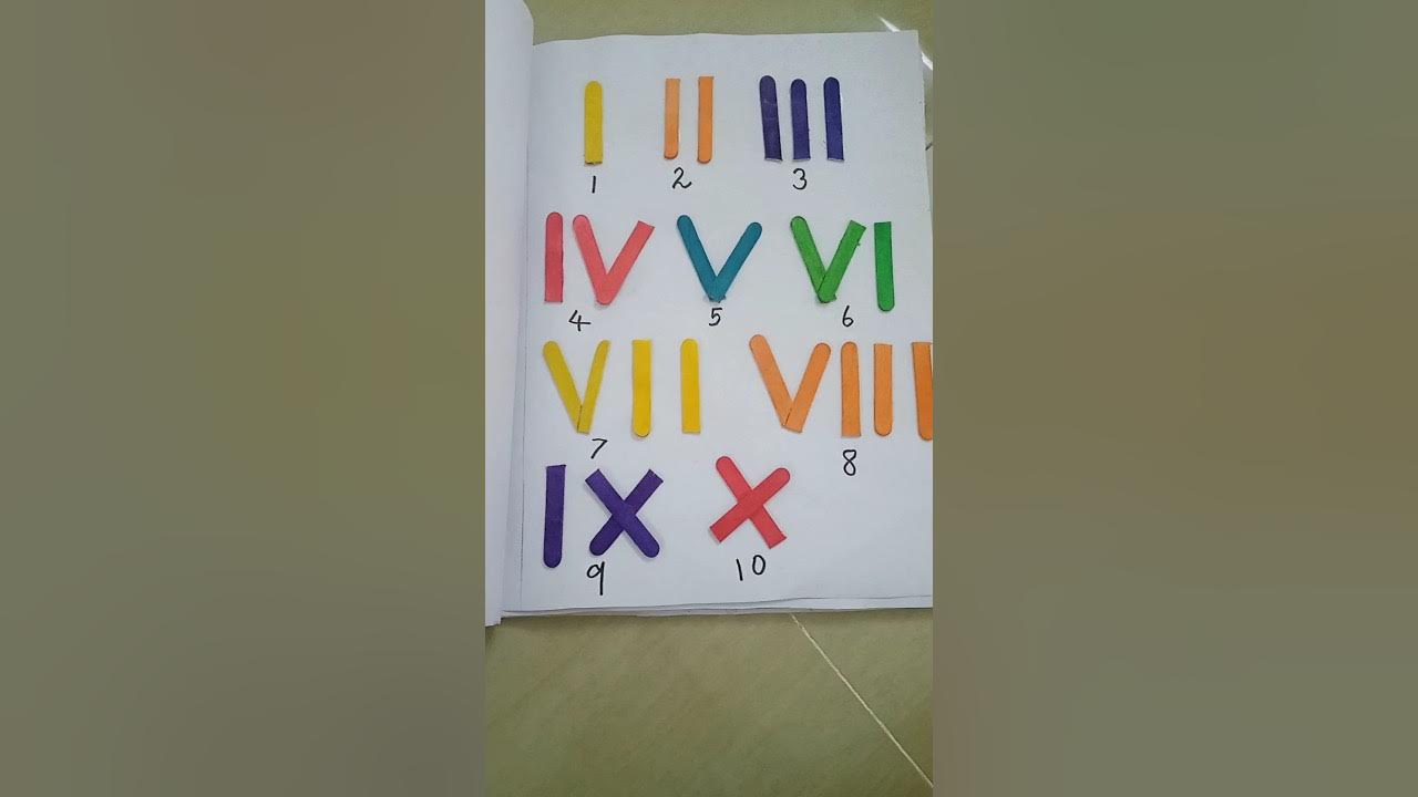 Roman numerals 1 to 30 ||activity use icecream sticks#shorts - YouTube