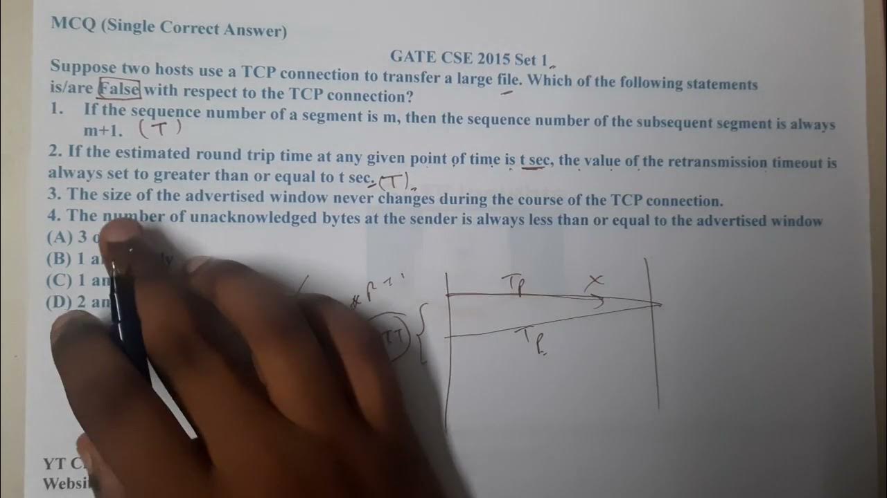GATE CSE 2015 SET 1 || Computer Networks || GATE Insights Version: CSE - YouTube