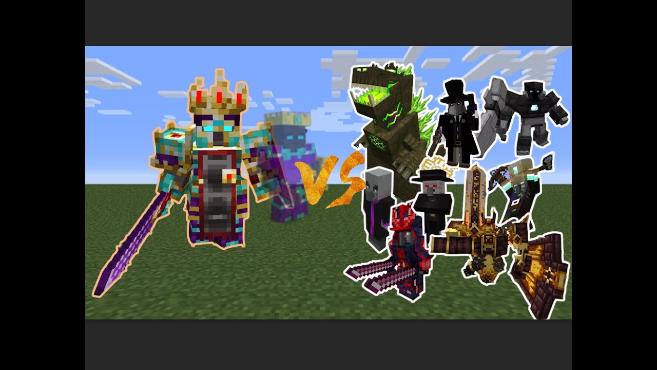 Worker King(Chocolate Addon) vs 8 Strong Bosses | Minecraft mob battle ...