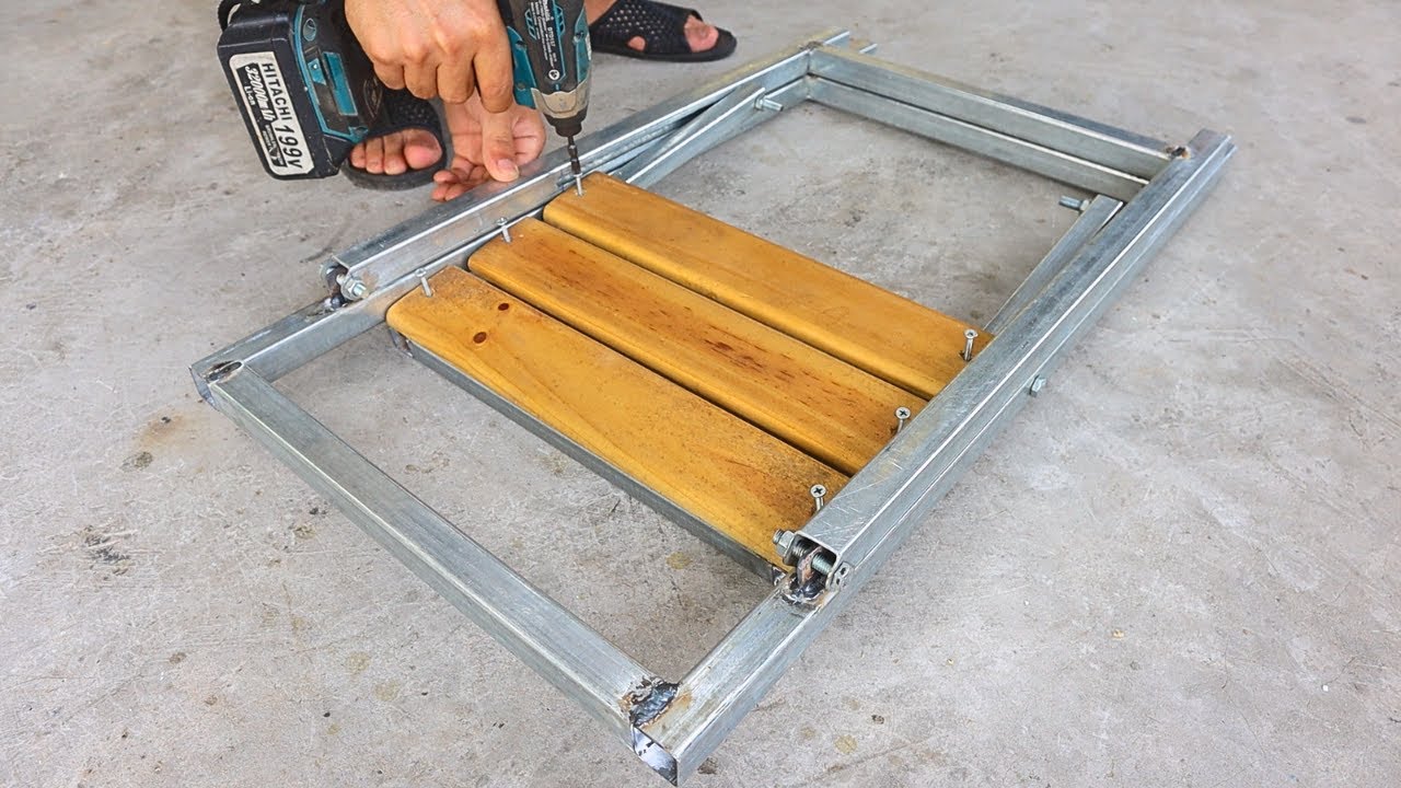 Great idea for a craftsman's smart folding chair / Diy smart folding ...
