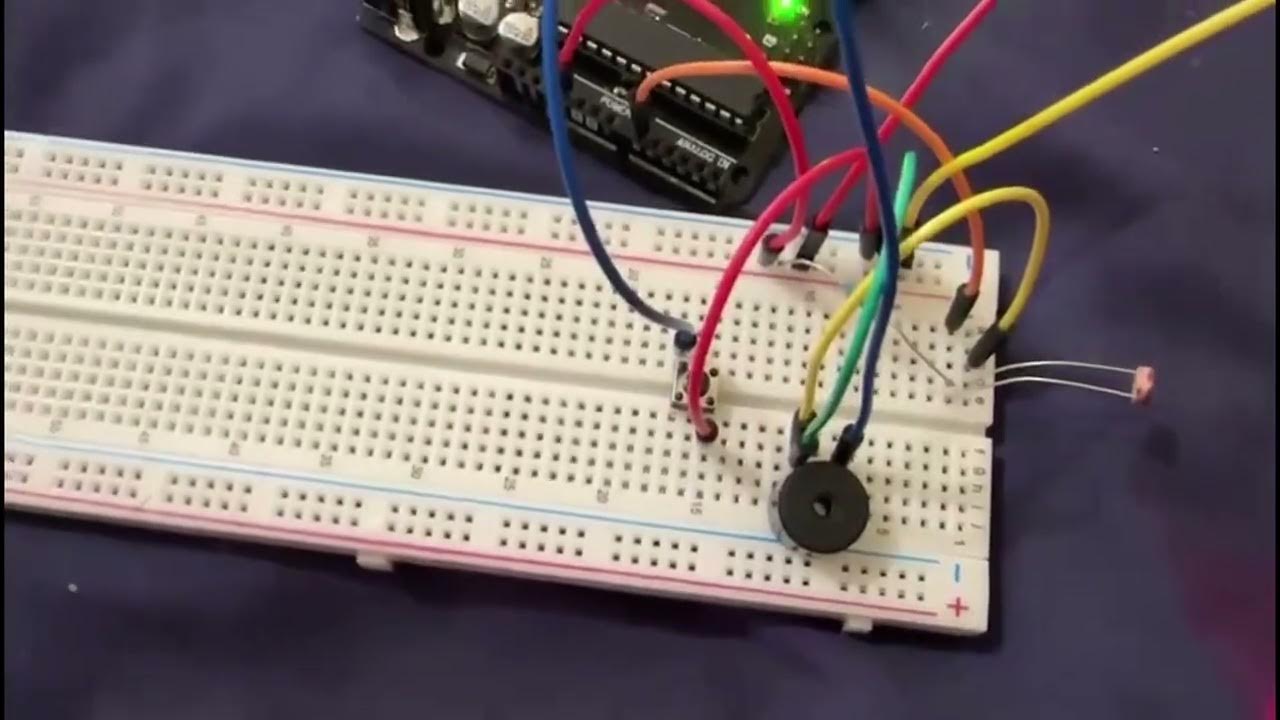 Arduino-based laser light security system with alarm - YouTube