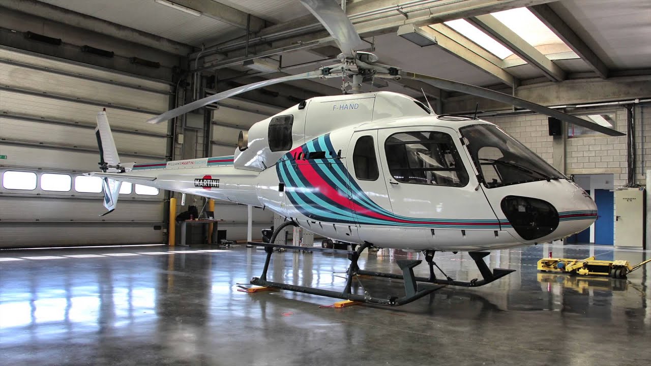 Williams Martini Racing Helicopter Eurocopter AS355 wrap - YouTube