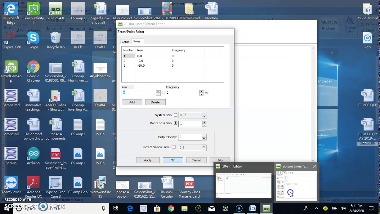 Root locus 20SIM 1 - YouTube