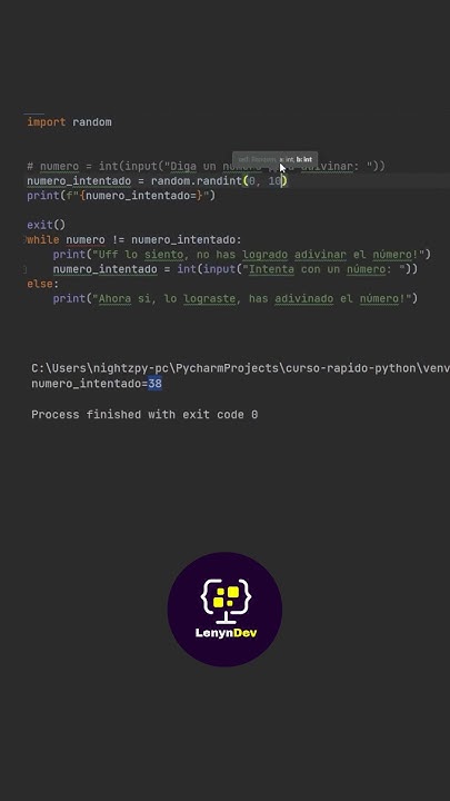 Rango de números aleatorios en Python #shorts #python #programacion #curso - YouTube