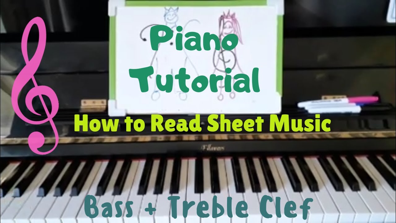 Piano Tutorial: How to Read Sheet Music【Bass + Treble Clef】 - YouTube