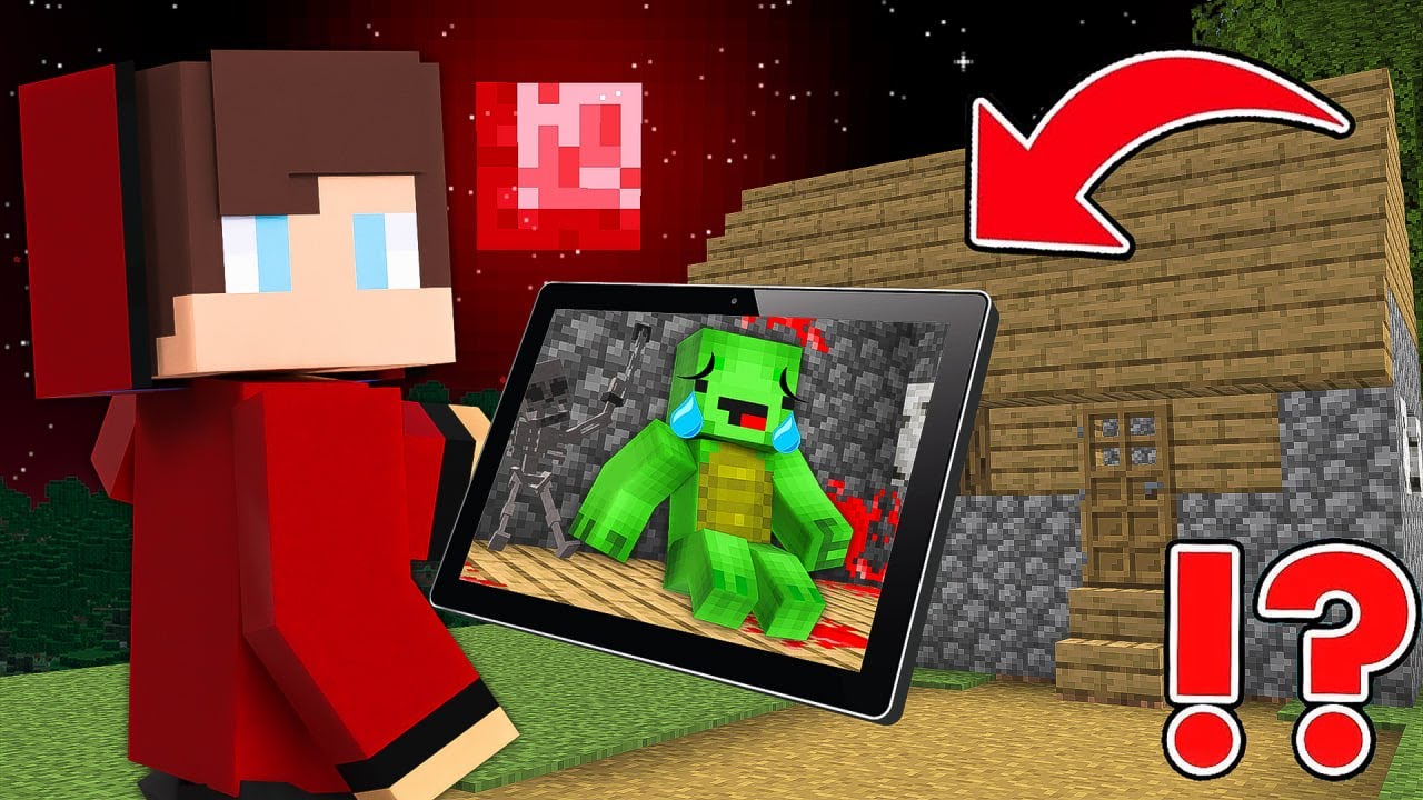 JJ and Mikey Playing Hide And Seek During SCARY BLOOD MOON - in Minecraft Maizen - YouTube