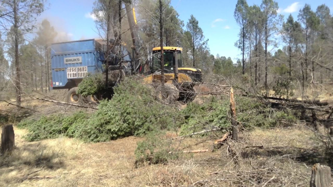 Bruks Drum Chipper on Forwarder 4 - YouTube