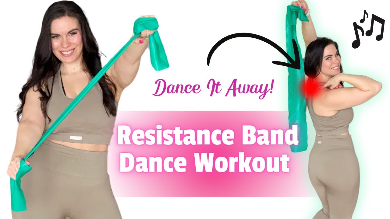 10 MIN FUN RESISTANCE BAND WORKOUT TO RELEASE STIFF SHOULDERS! (To The ...