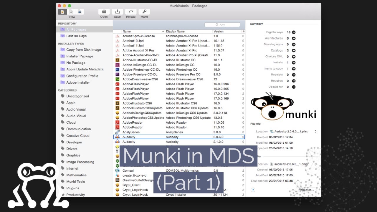 Munki MDS Part 1 - YouTube