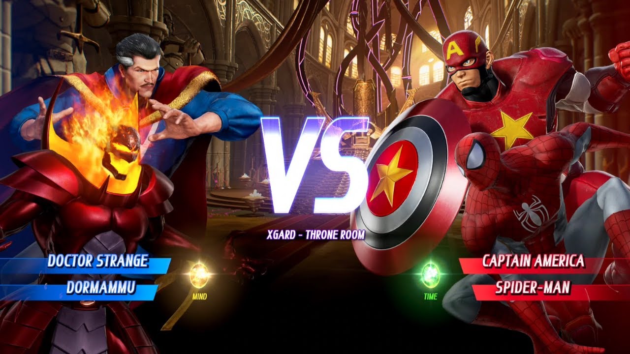 Doctor Strange and Dormammu vs Captain America and Spiderman - Marvel ...