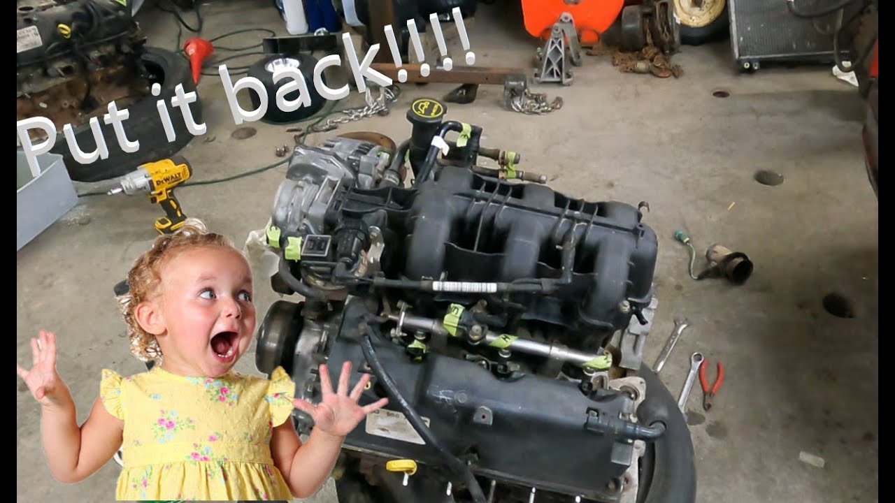 Ford explorer engine in a Mustang! swap complete! - YouTube