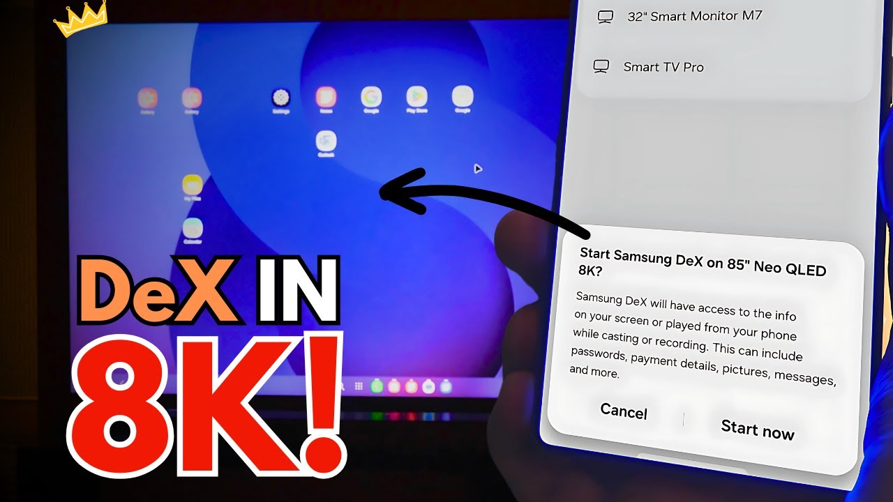 The Samsung Neo QLED 8K is PERFECT for DeX! - YouTube
