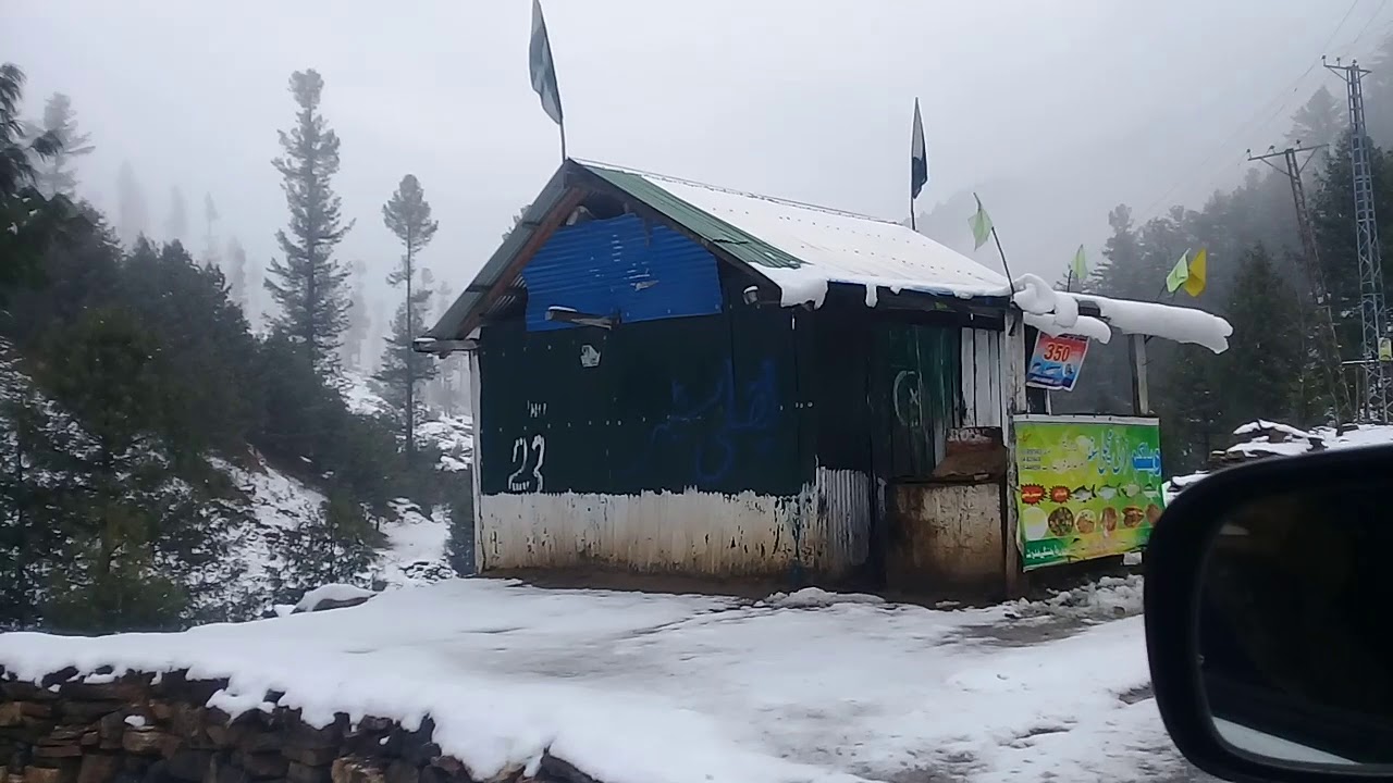 Snow fall at shangla yakhtangi - YouTube