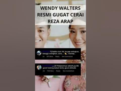 WENDY WALTERS RESMI GUGAT CERAI REZA ARAP - YouTube