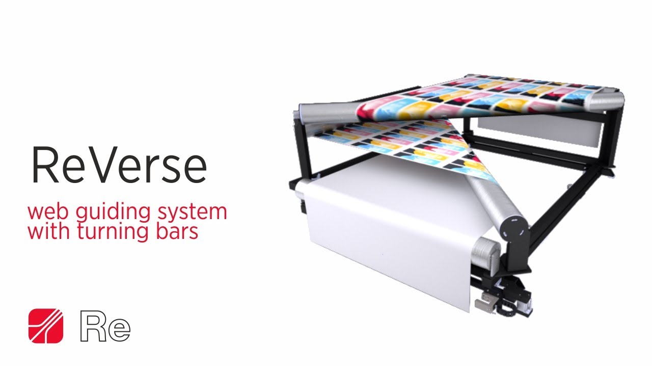 Re SpA - ReVerse web guiding with turning bars - YouTube