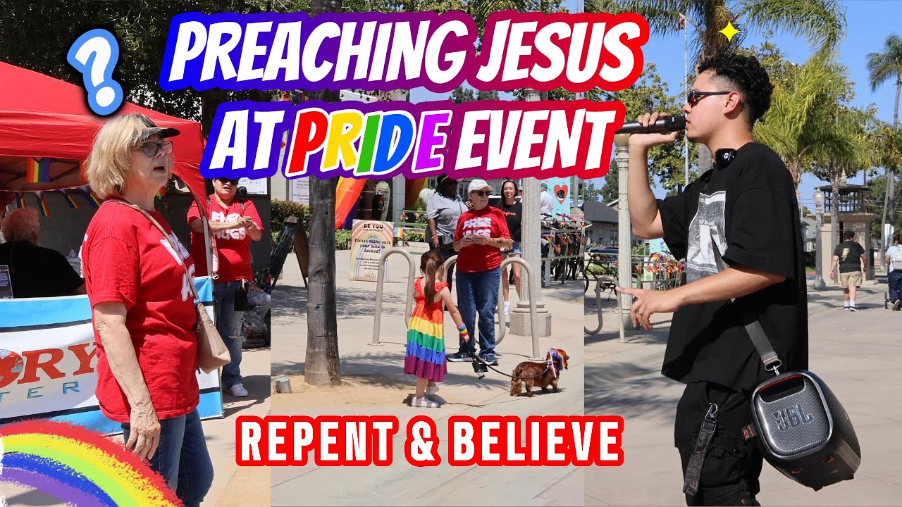Preaching THE GOSPEL In a Pride Event / Pride Church Event - YouTube