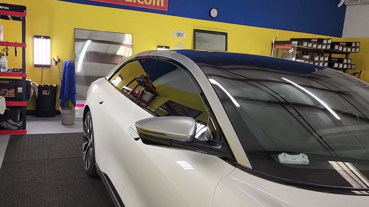 2022 Lucid Air Windows Tinted at Tint Man FL with Xpel Prime XR Plus ...