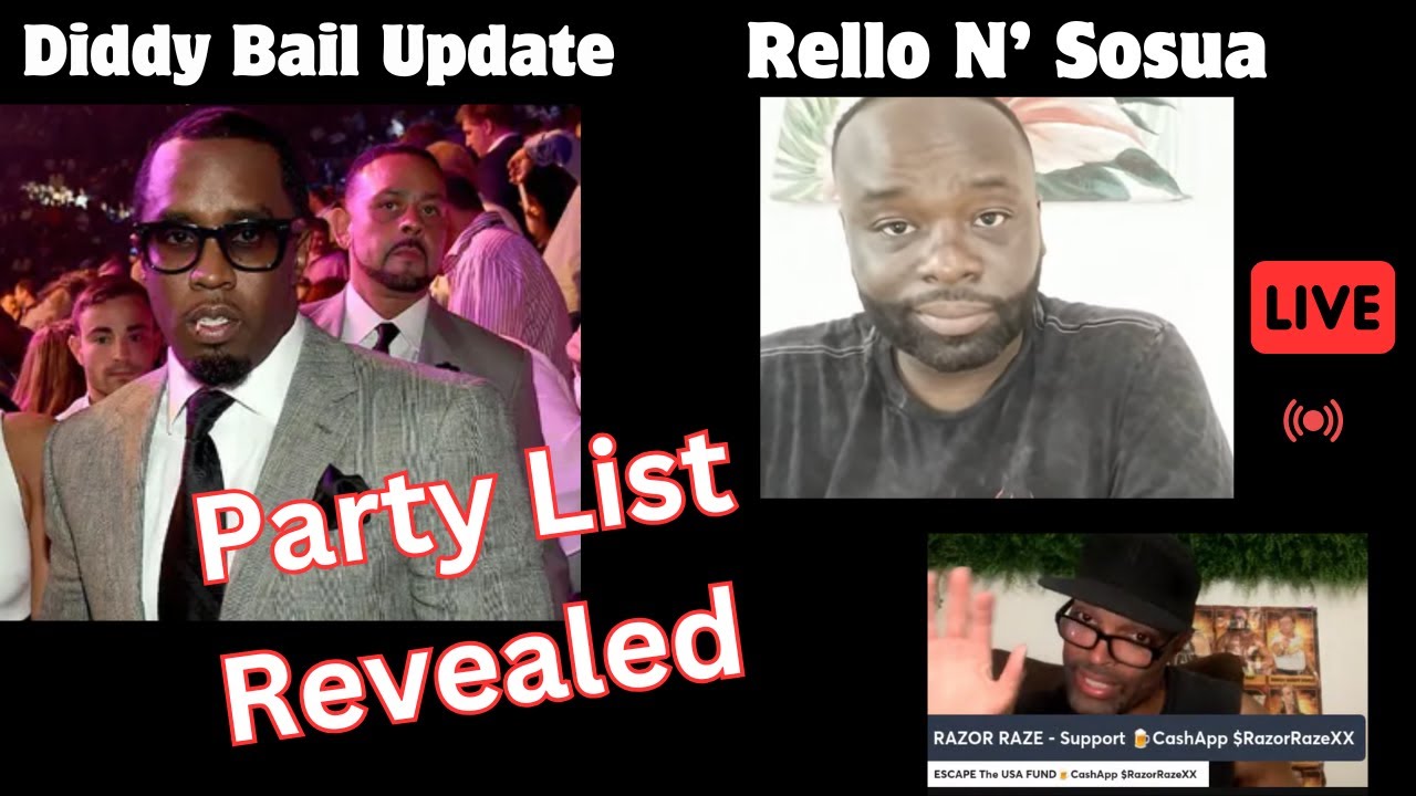 Diddy Party List Revealed - New Bail Hearing | J Rello in Sosua updates ...