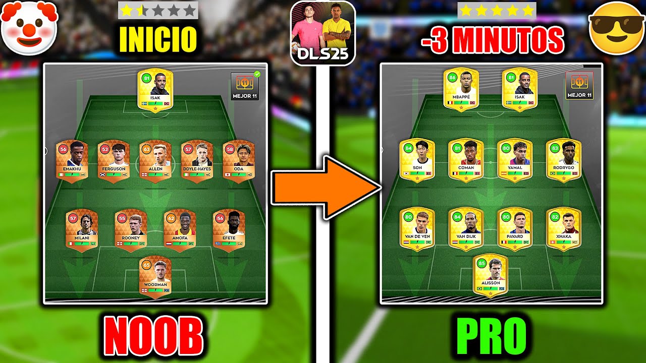 🔥 Como CREAR RAPIDO tú "EQUIPO ELITE" en DLS 25 🤩 | En -3 MINUTOS lo SABRÁS 👀 - YouTube