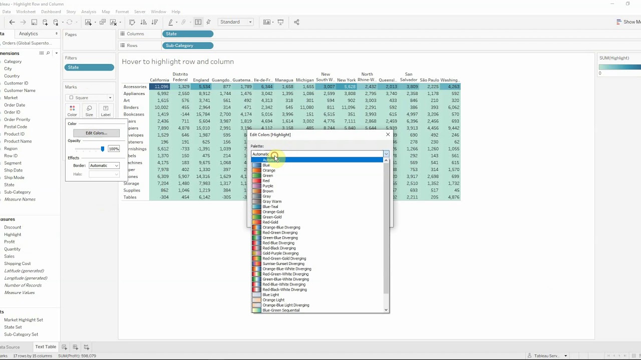 Evidentiati randurile si coloanele in Tableau Software – Skill Pill ...