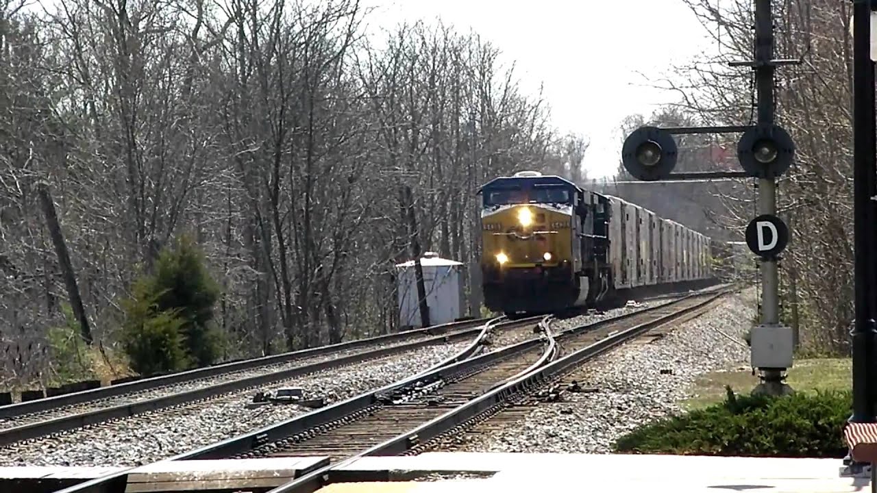 CSX Tropicana Orange Juice Train Speeding Through Dorsey - YouTube