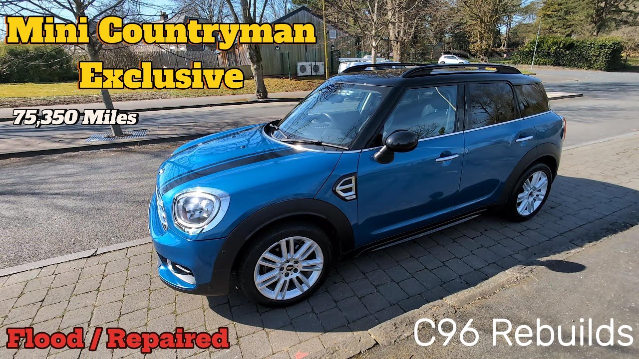 2019 Mini Countryman Exclusive, Cat N Flood Damage, Fully Repaired ...