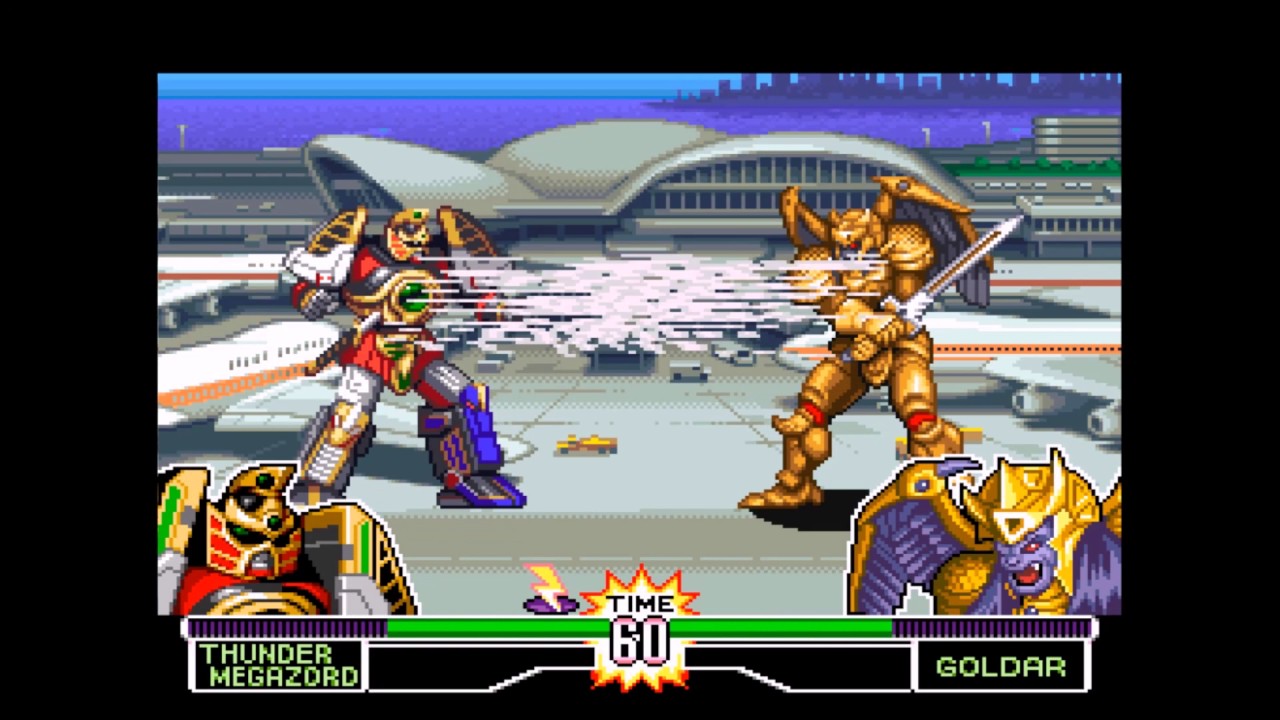 Thunder Megazord run | MMPR Fighting Edition - YouTube