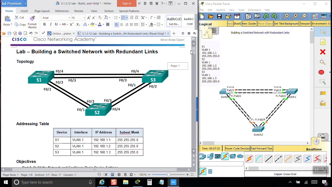 Building a Switched Network with Redundant Links 1 - YouTube